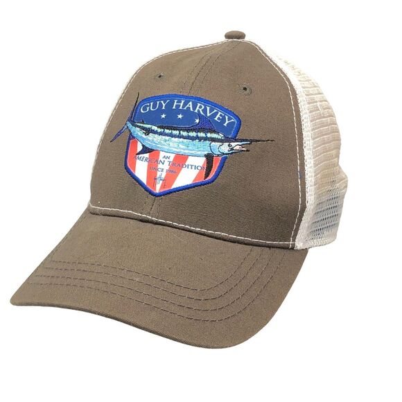 Guy Harvey | Accessories | Guy Harvey Snapback Hat Logo Marlin Mesh Cap ...